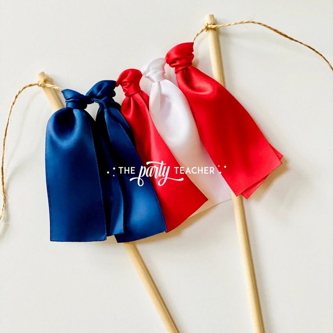 American Flag Cake Topper, Flag Cake Topper, Bunting Cake Topper ...