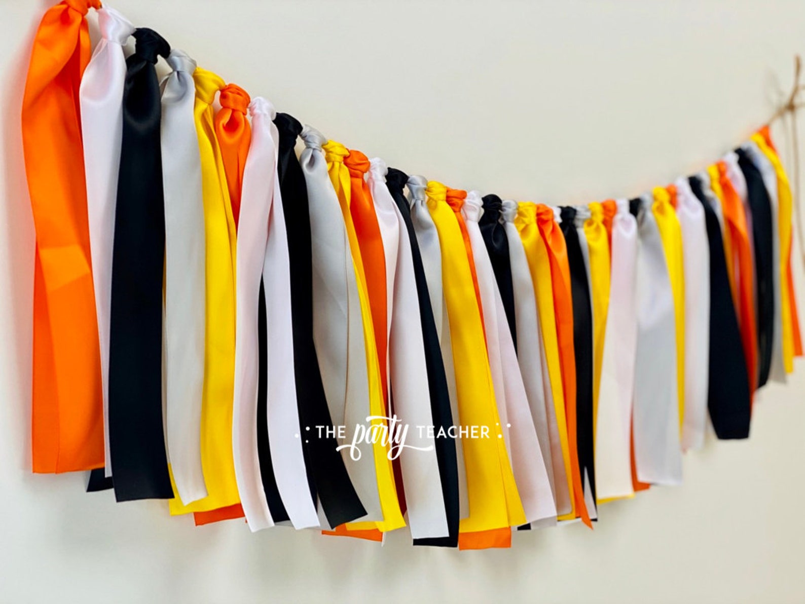 Construction Ribbon Bunting Construction Garland | Etsy