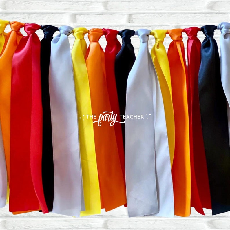 Firefighter Ribbon Bunting, Fireman Party Decor, Firetruck Party ...