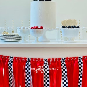 Race Car Ribbon Bunting, Race Car Garland, Race Car Bunting, Race Car ...