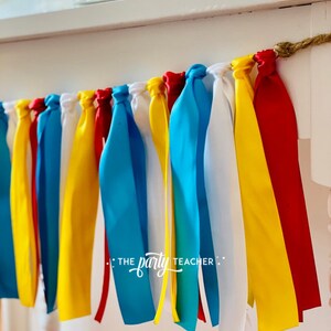 Circus Ribbon Bunting, Circus Ribbon Garland, Circus Bunting, Circus ...