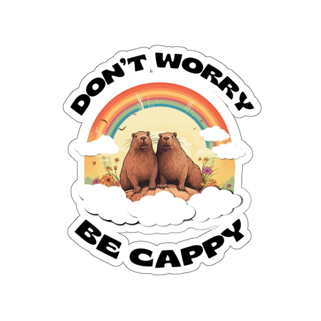 Capybara Sticker Capybaras Capybara Gift Capybara Stickers Funny ...