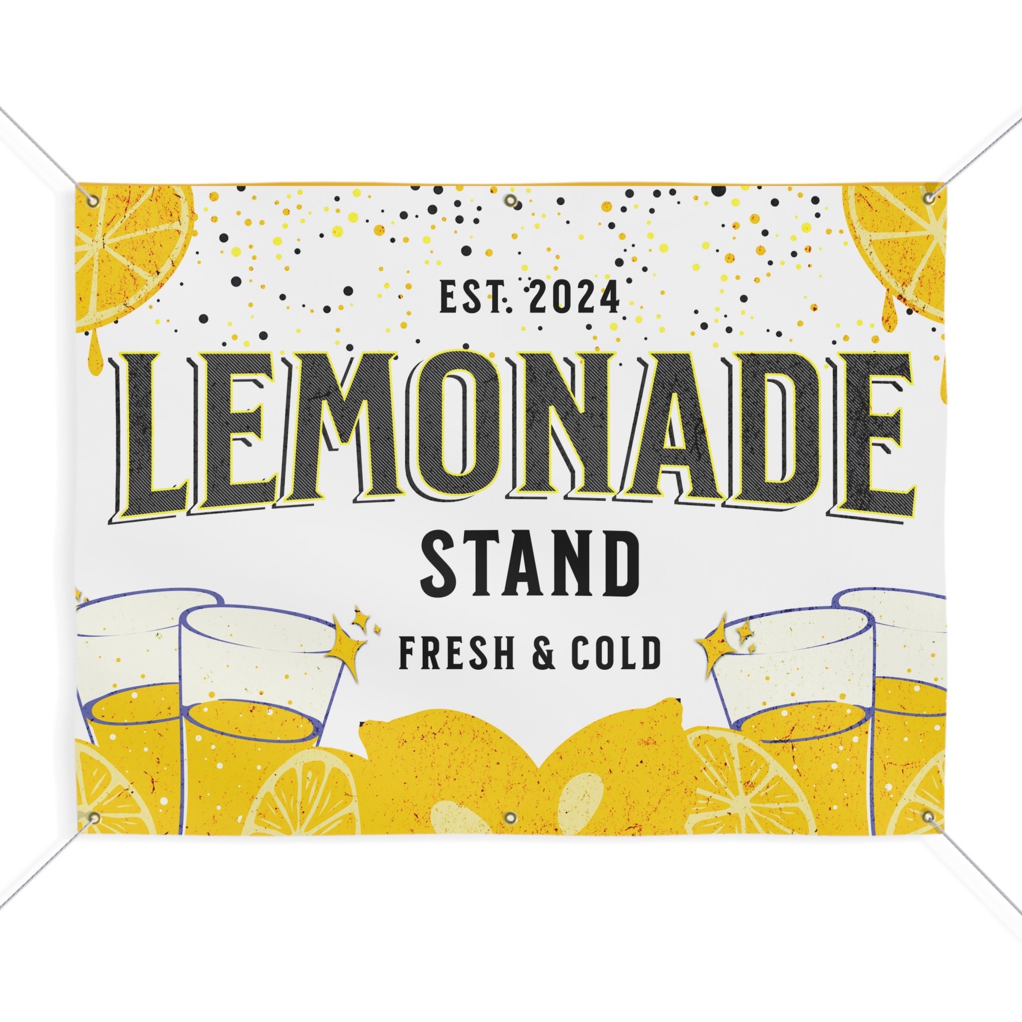 Lemonade Banner Lemonade Stand Sign Lemon Party Lemon Banner Lemonade ...