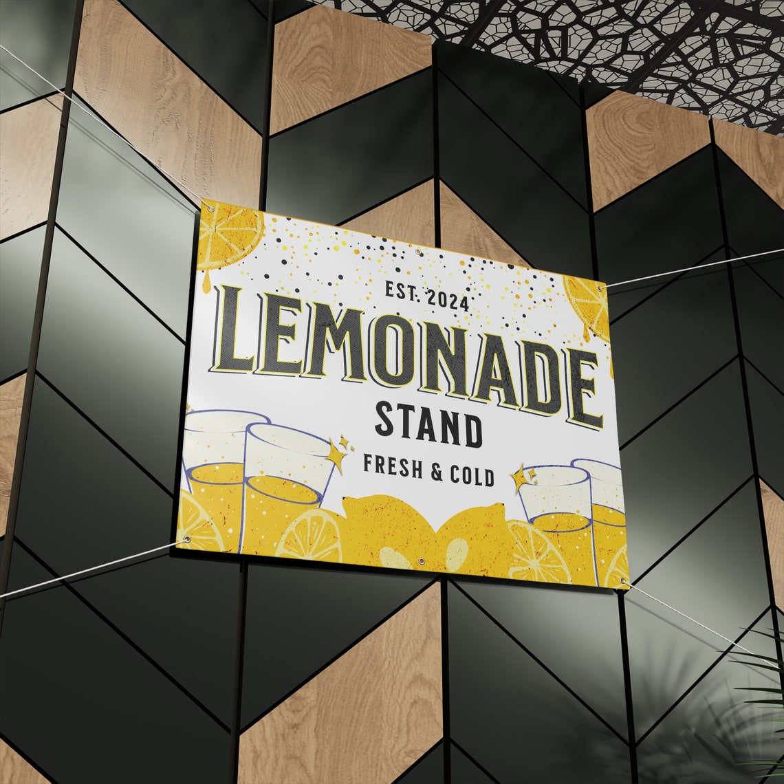 Lemonade Banner Lemonade Stand Sign Lemon Party Lemon Banner Lemonade ...