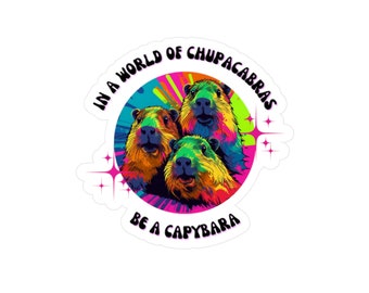 Capybara Sticker, Cute Chibi Capybara, Kawaii Capybara, Large Capybara ...