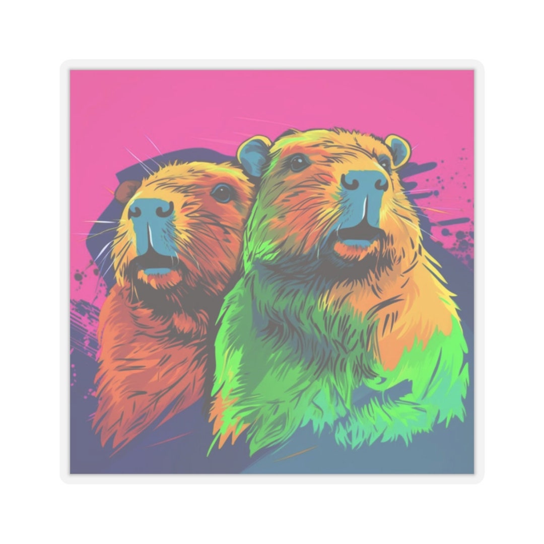 Capybara Sticker Capybaras Capybara Gift Capybara Stickers Funny ...
