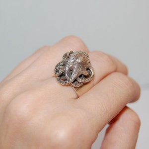 Stunning Octopus Ring, Kreitto Jewels, Sterling Silver Ring, Cute ...