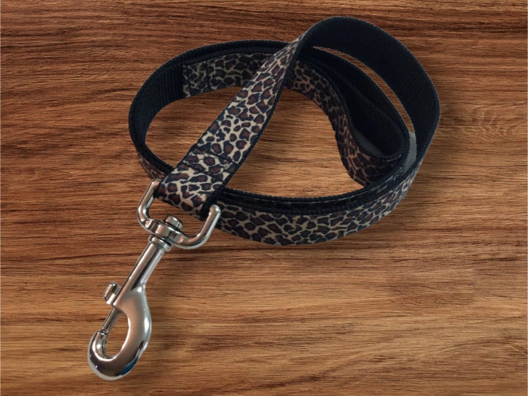 Leopard Print Custom Dog Leash - Heavy Duty 6' Dog Lead - Etsy