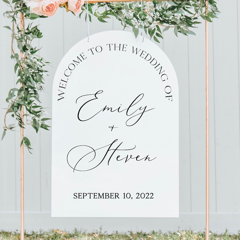 Initial Welcome Sign - Etsy