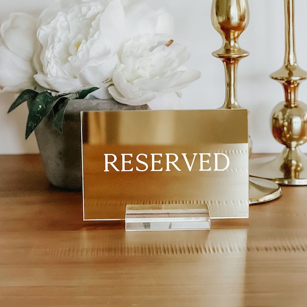 Reserved Signs for Table Wedding - Etsy