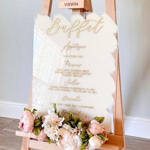 Buffet Acrylic Sign | Acrylic Menu | Custom Acrylic Buffet Sign - Etsy