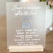 Acrylic QR Code Table Sign | Business QR Code Sign | Modern Calligraphy ...