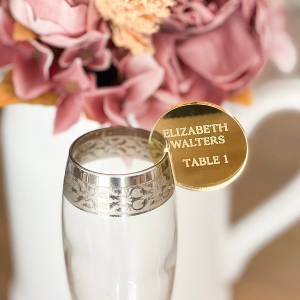 Champagne Place Card - Etsy