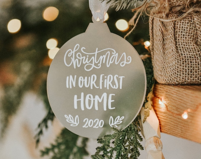 First Christmas in Our New Home Personalized Ornament - Etsy