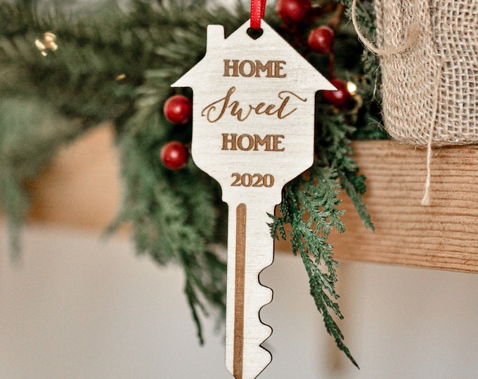 Our First Christmas in Our New Home Ornament Key Ornament - Etsy
