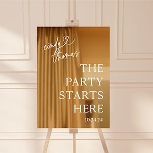 The Party Starts Here Sign | Wedding Reception Sign | Wedding Acrylic ...