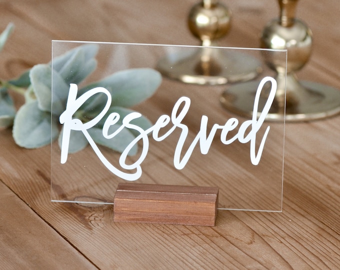 Modern Acrylic Table Number 4x6 Table Number - Etsy