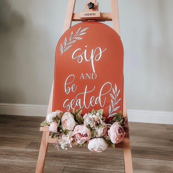 Sip and Be Seated Sign - Etsy