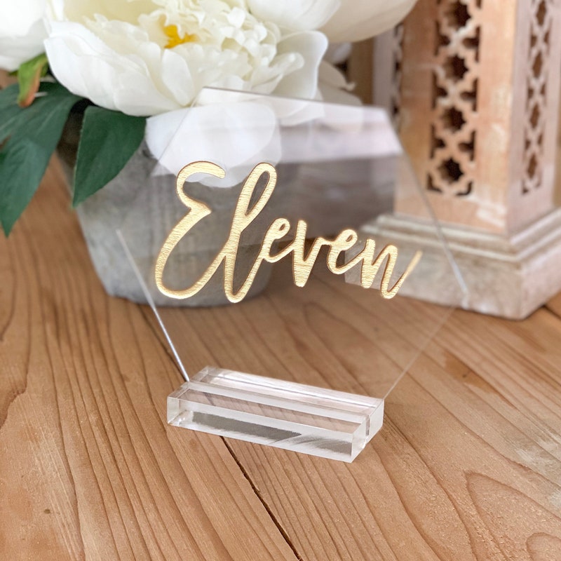 Gold Table Numbers - Etsy