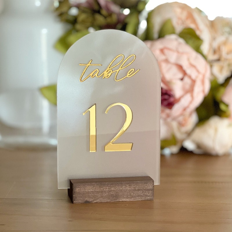 Gold Acrylic Numbers - Etsy
