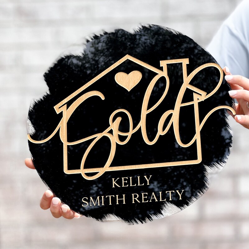 Realtor Sold Sign - Etsy