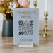 Acrylic QR Code Table Sign | Business QR Code Sign | Modern Calligraphy ...