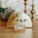 Half Circle Mirror Acrylic Table Numbers | Arch Table Signs | Wedding ...