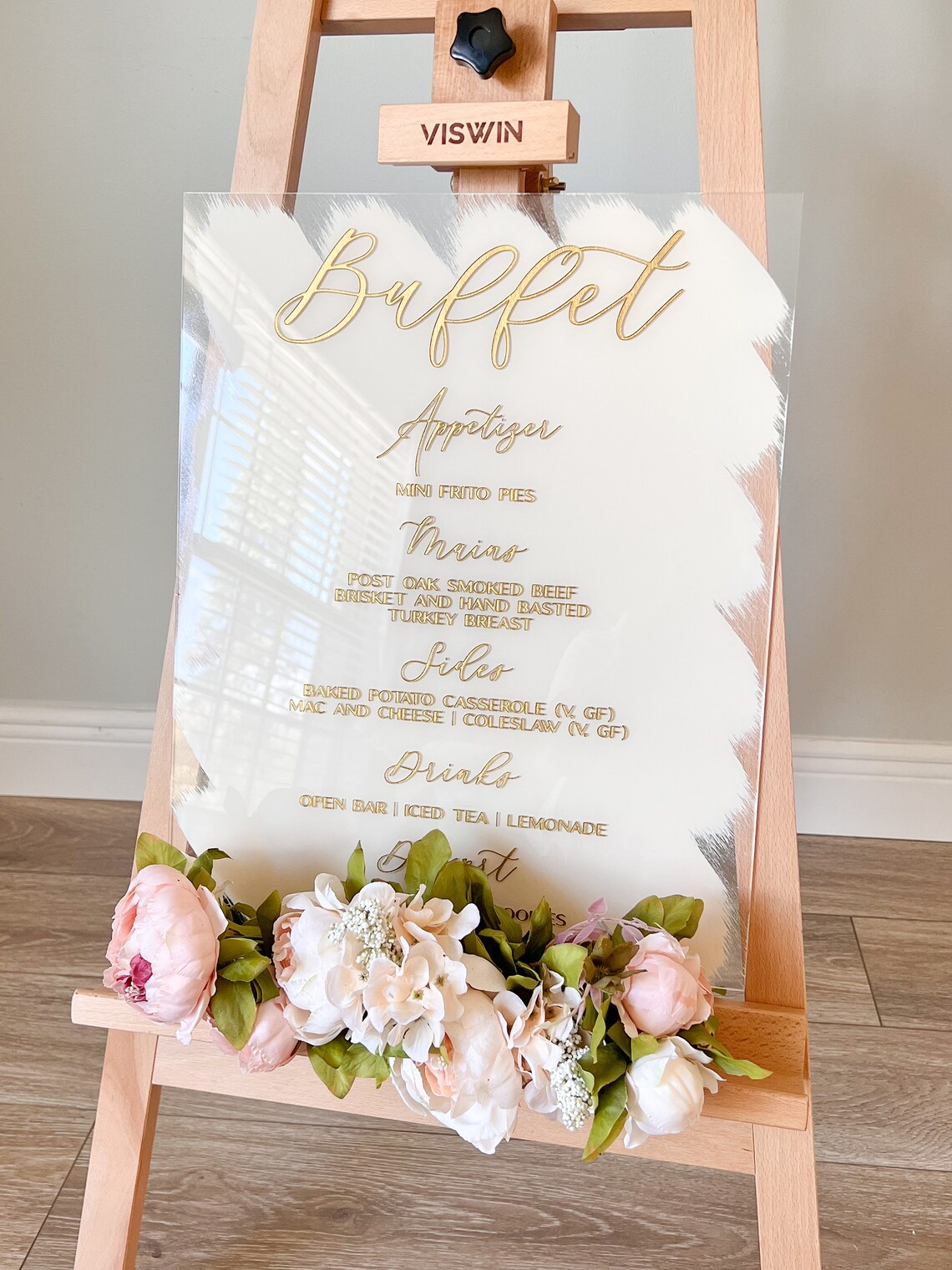Buffet Acrylic Sign Acrylic Menu Custom Acrylic Buffet - Etsy
