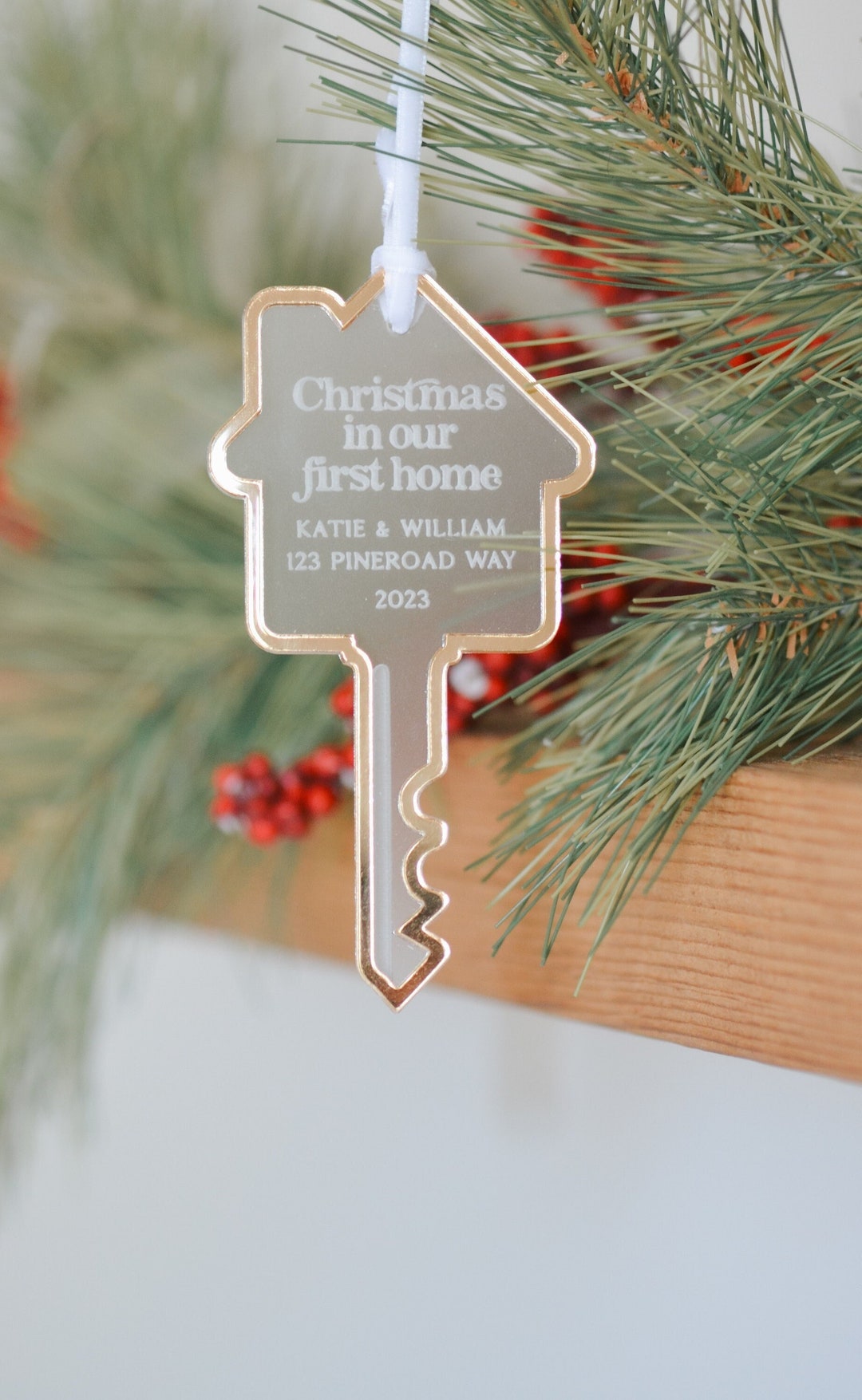 Custom 3D Christmas House Key Ornament | Stocking Stuffer | Custom ...