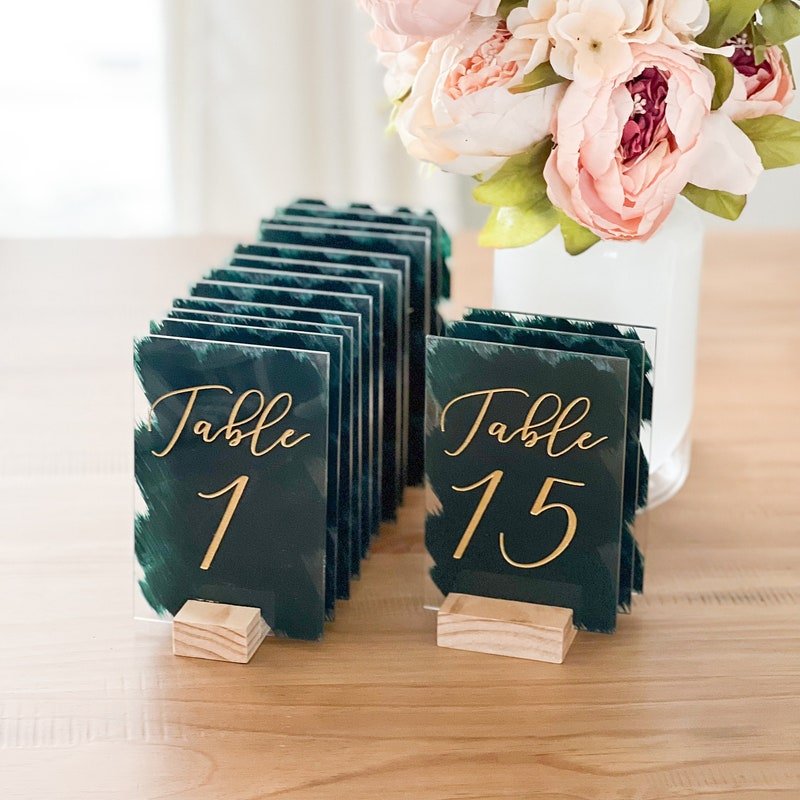 Tall Acrylic Table Numbers - Etsy