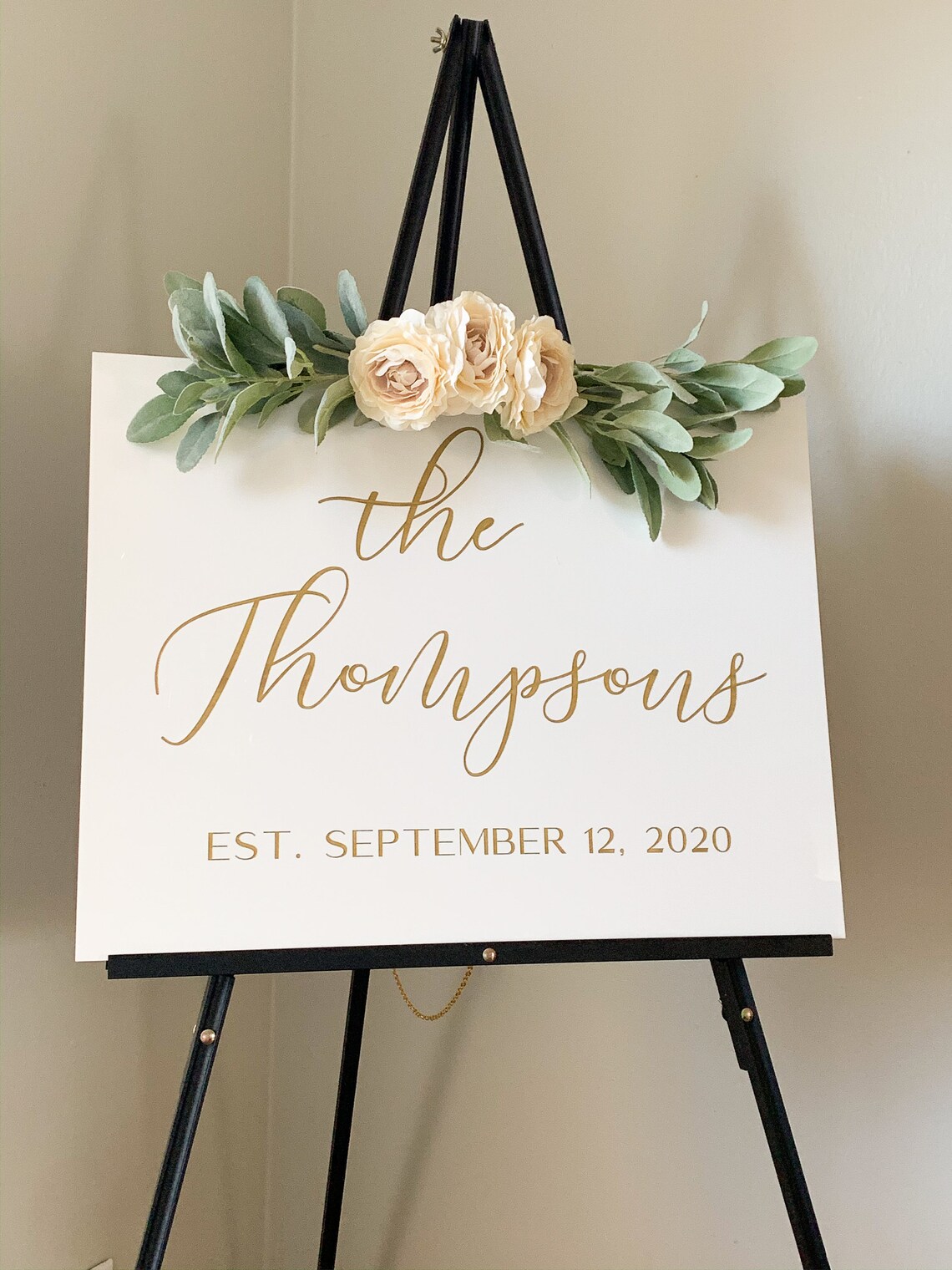 Personalized Acrylic Welcome Sign Modern Calligraphy Signs - Etsy