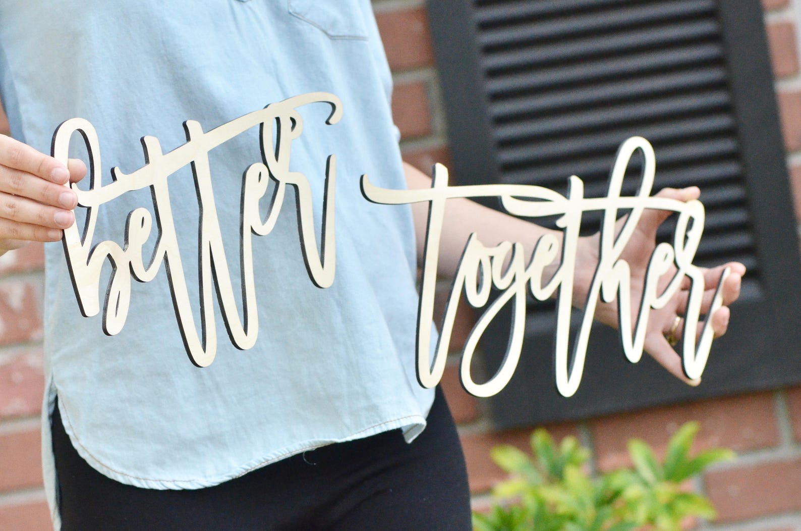 Better Together Signs Wooden Chair Signs wedding Decor - Etsy