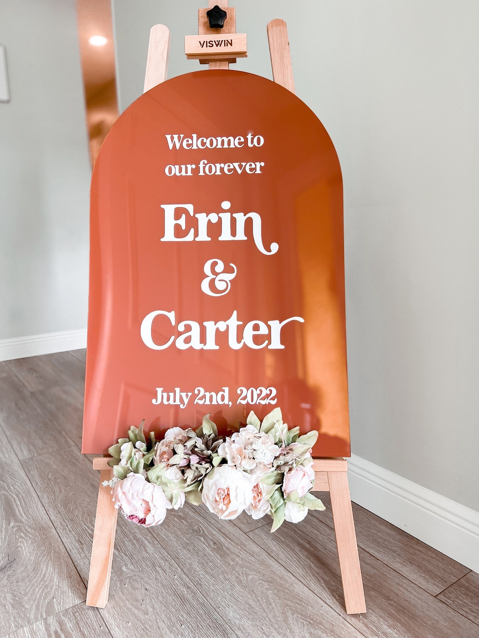 Modern Arch Acrylic Welcome Sign Minimalist Welcome Sign - Etsy