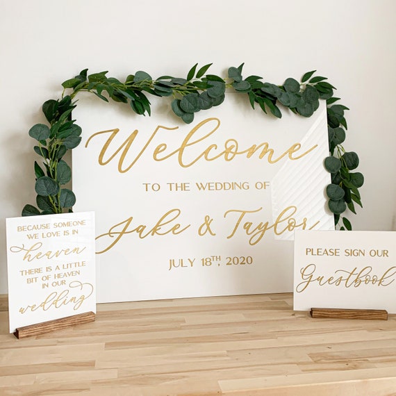 Acrylic Wedding Signs Bundle Acrylic Sign Package Custom - Etsy