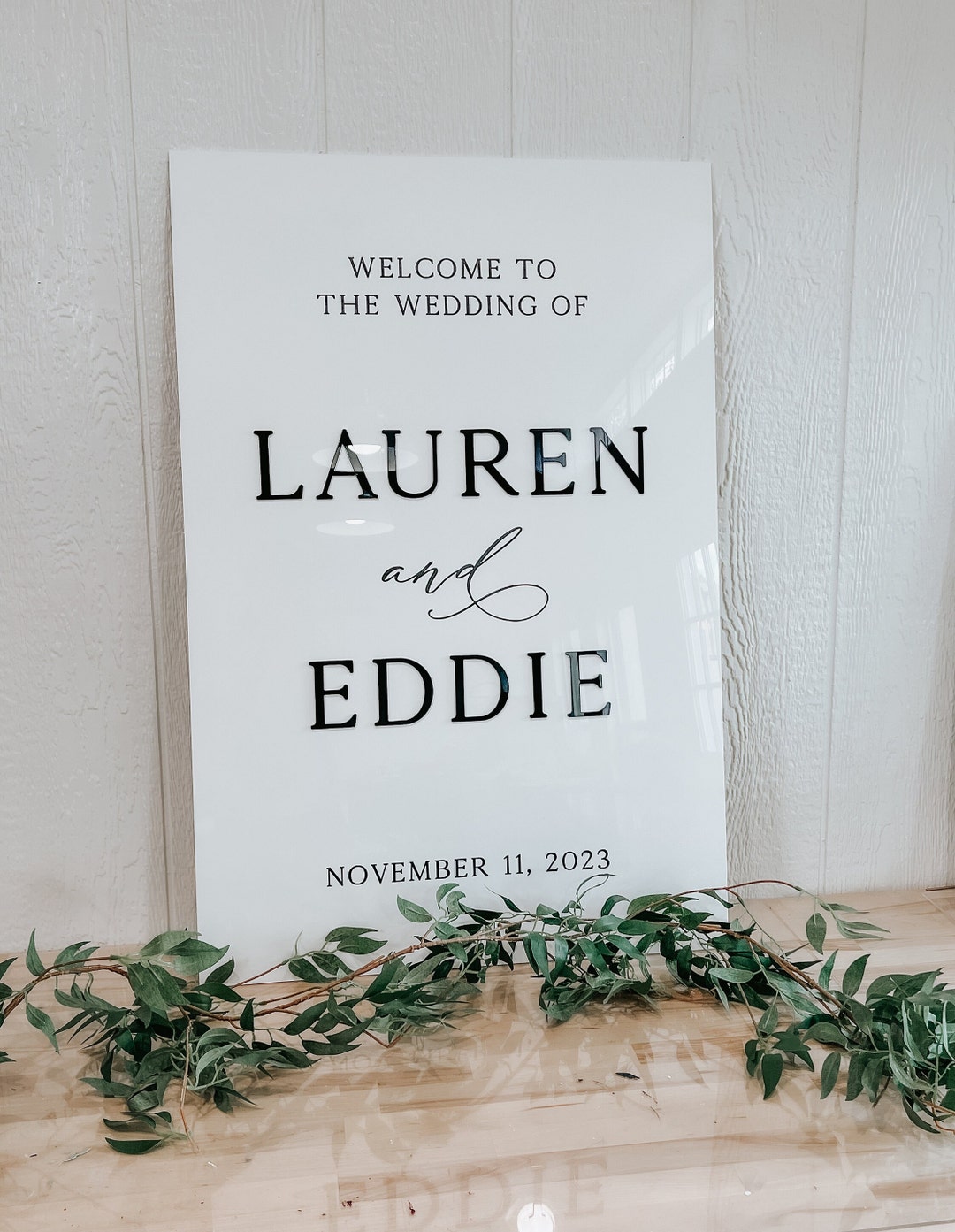 3D Welcome to Our Wedding | Acrylic Welcome Sign | Wedding Welcome Sign ...