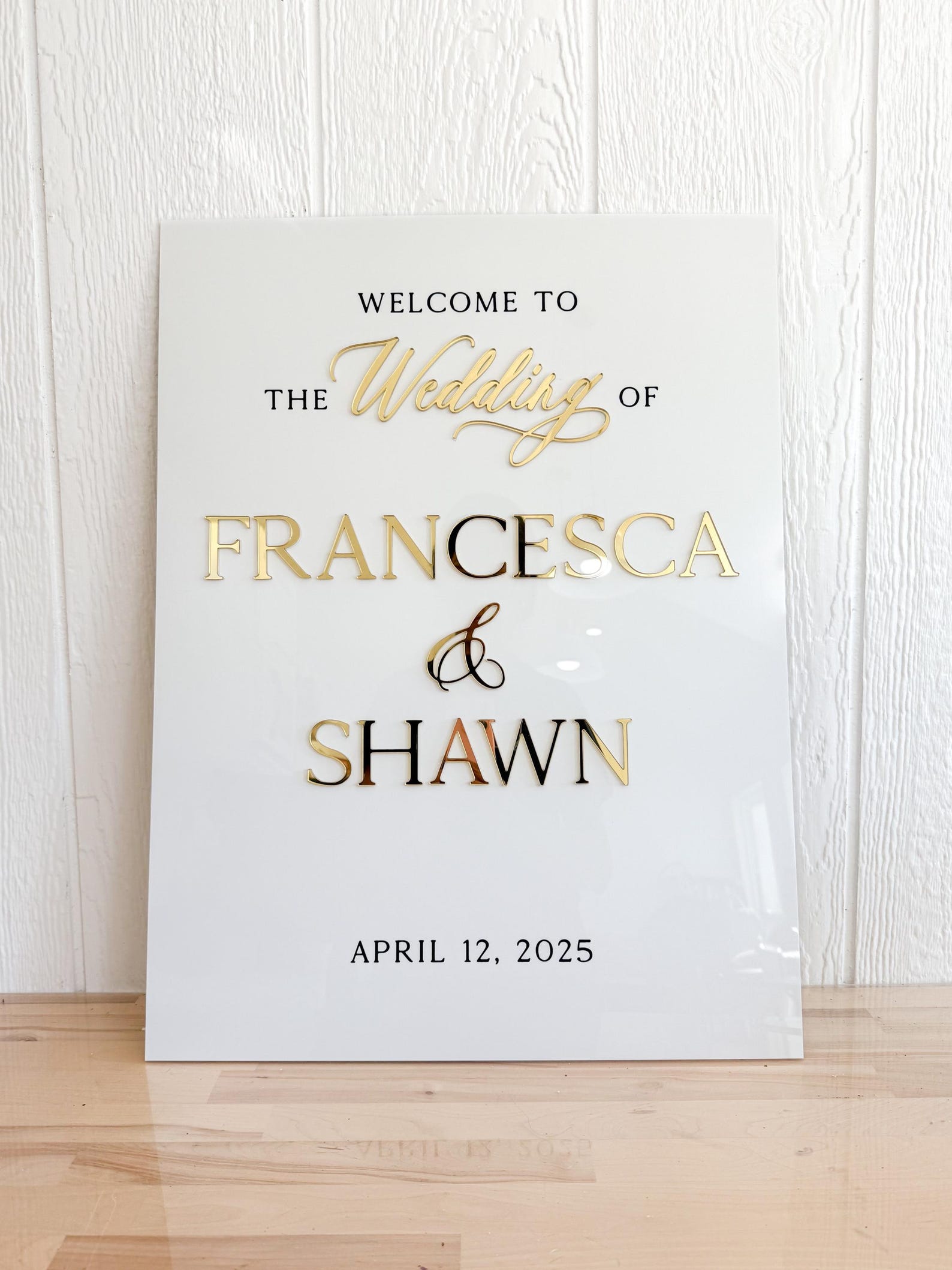 3D Welcome to the Wedding | Acrylic Welcome Sign | 3D Wedding Welcome ...