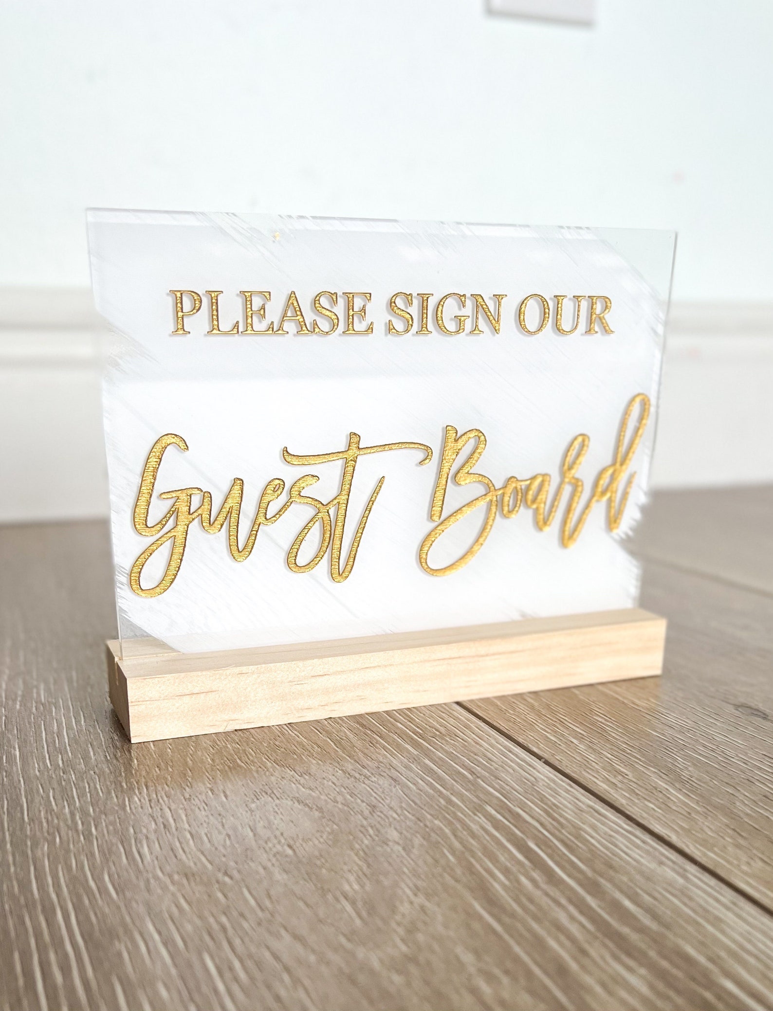 Please Sign Our Guest Board Acrylic Wedding Signs Wedding - Etsy