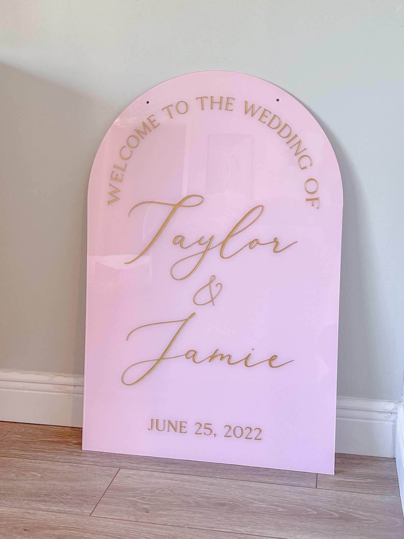 Modern Calligraphy Arch Welcome Sign | Modern Welcome Sign | Boho ...