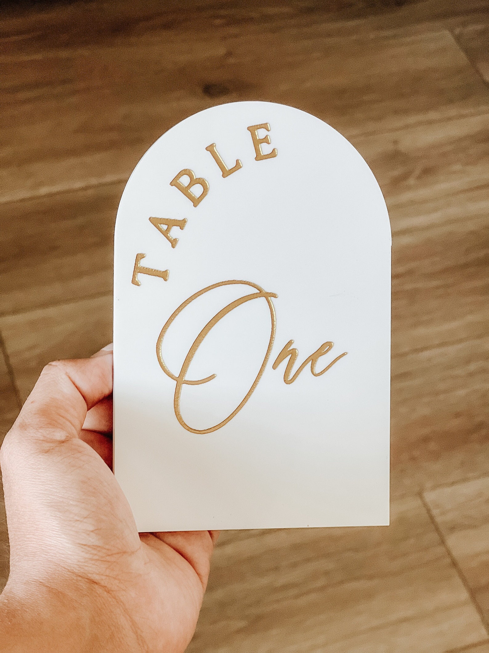 Arch Acrylic Table Numbers, Modern Wedding Acrylic Table Signs - TN24 ...