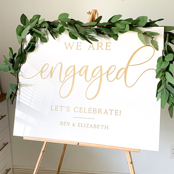 Engagement Welcome Sign - Etsy
