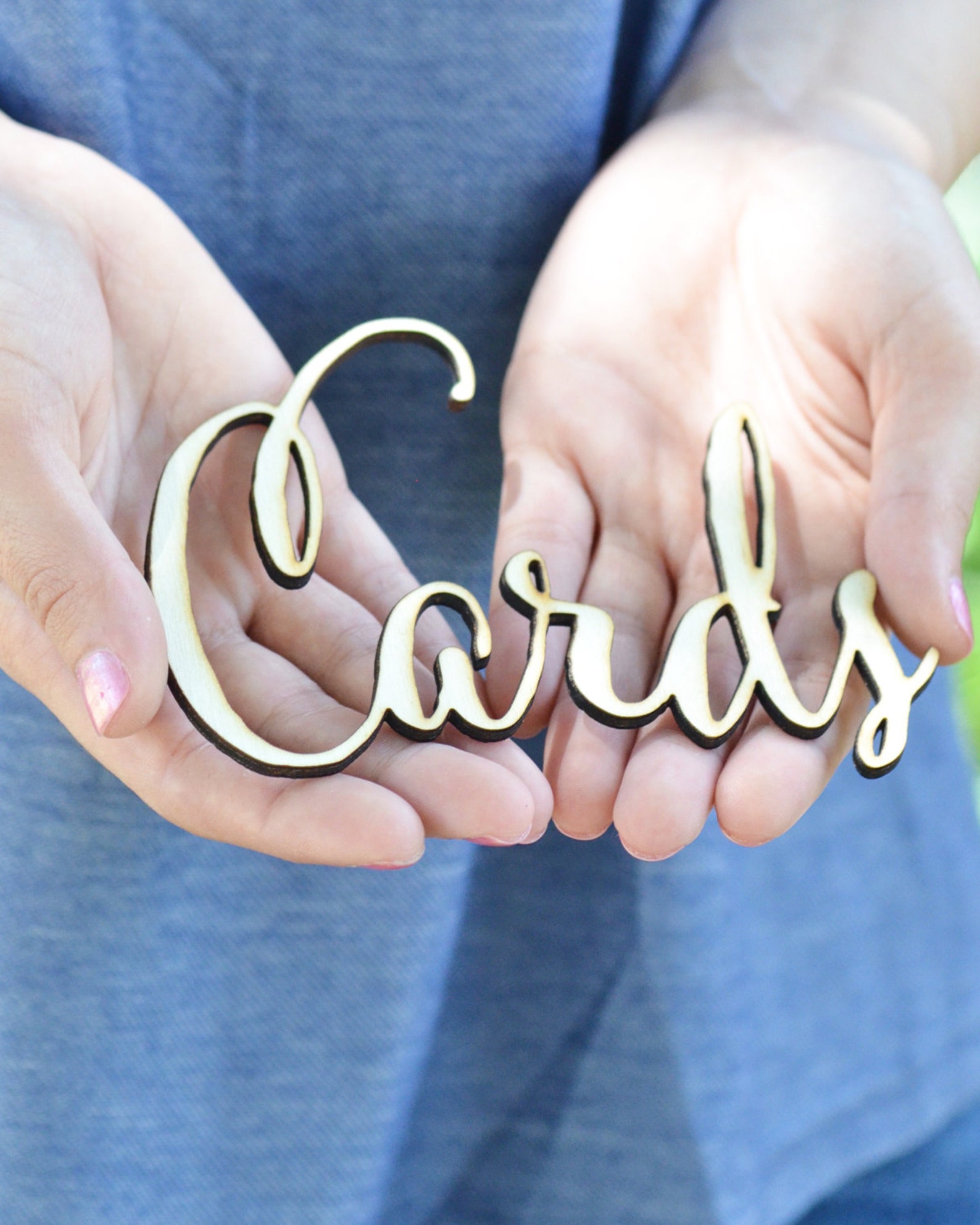 Wooden Cards Sign DIY Wooden Cards Cutout | Etsy