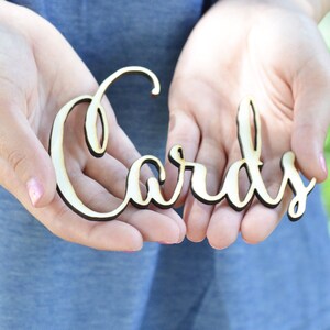 Wooden Cards Sign- DIY Wooden Cards Cutout - Etsy