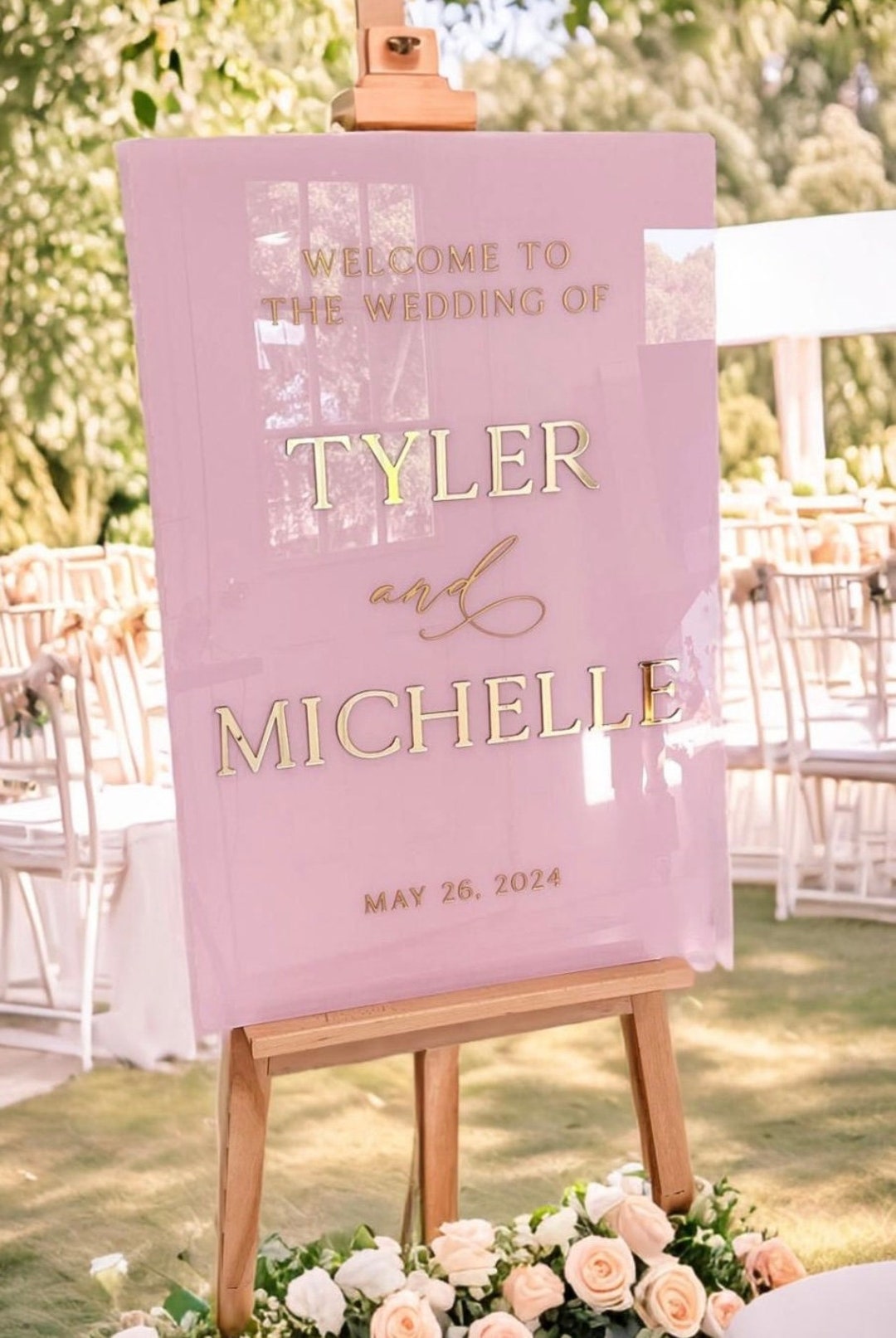3D Welcome to the Wedding | Acrylic Welcome Sign | 3D Mirror Wedding ...