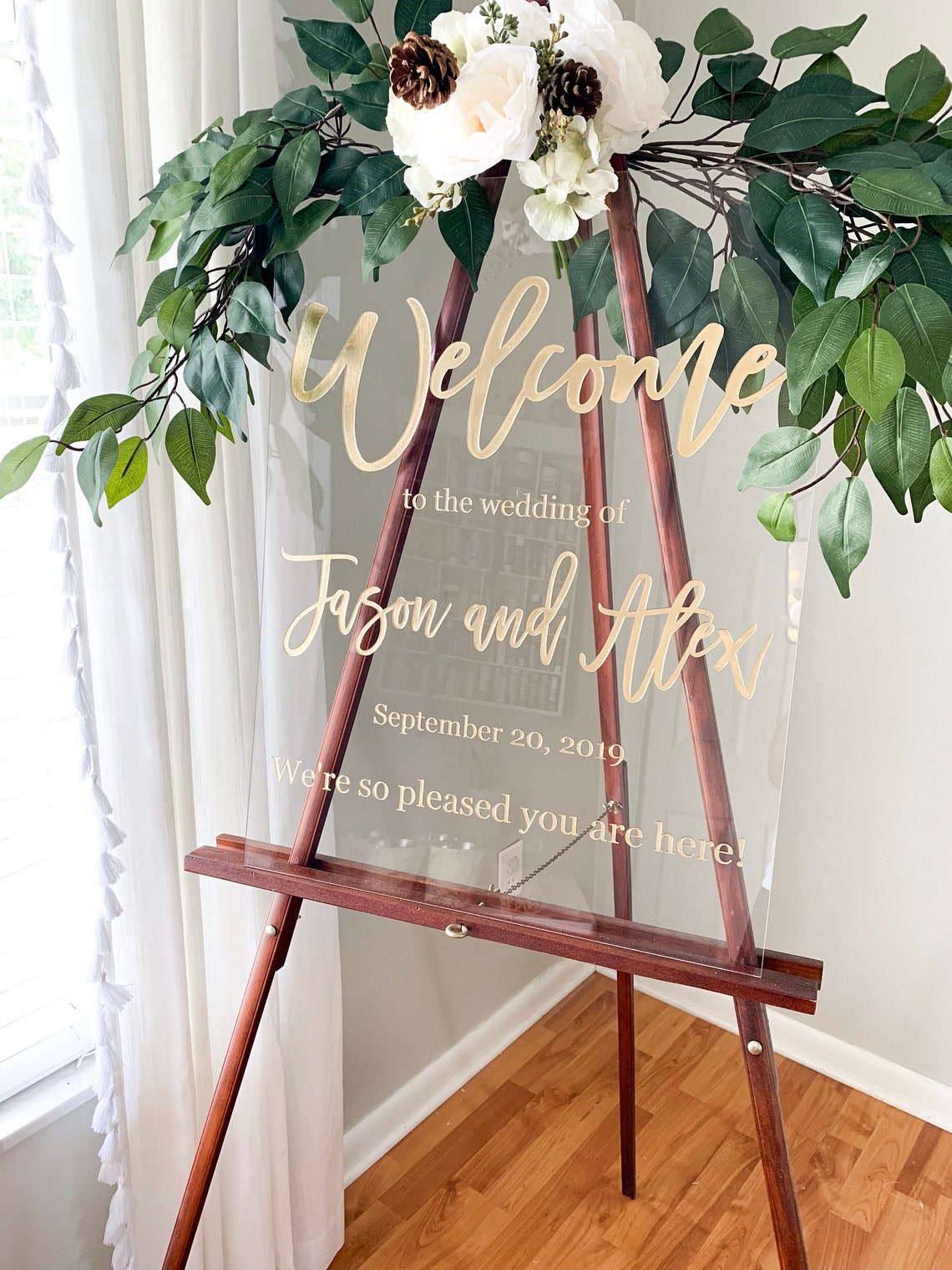 Personalized Gold Welcome Sign Acrylic Welcome Sign Modern - Etsy