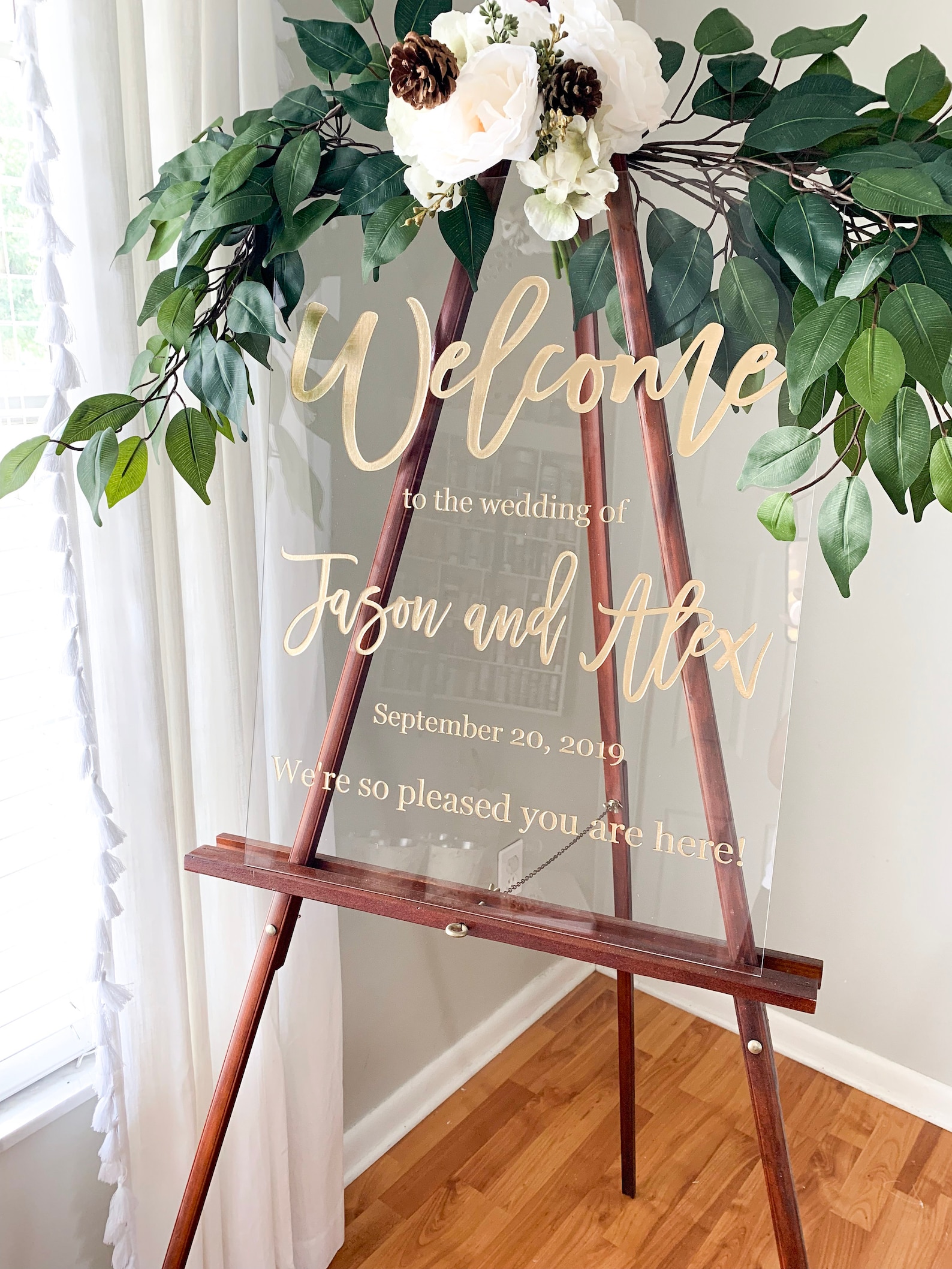 Personalized Gold Welcome Sign Acrylic Welcome Sign Modern - Etsy