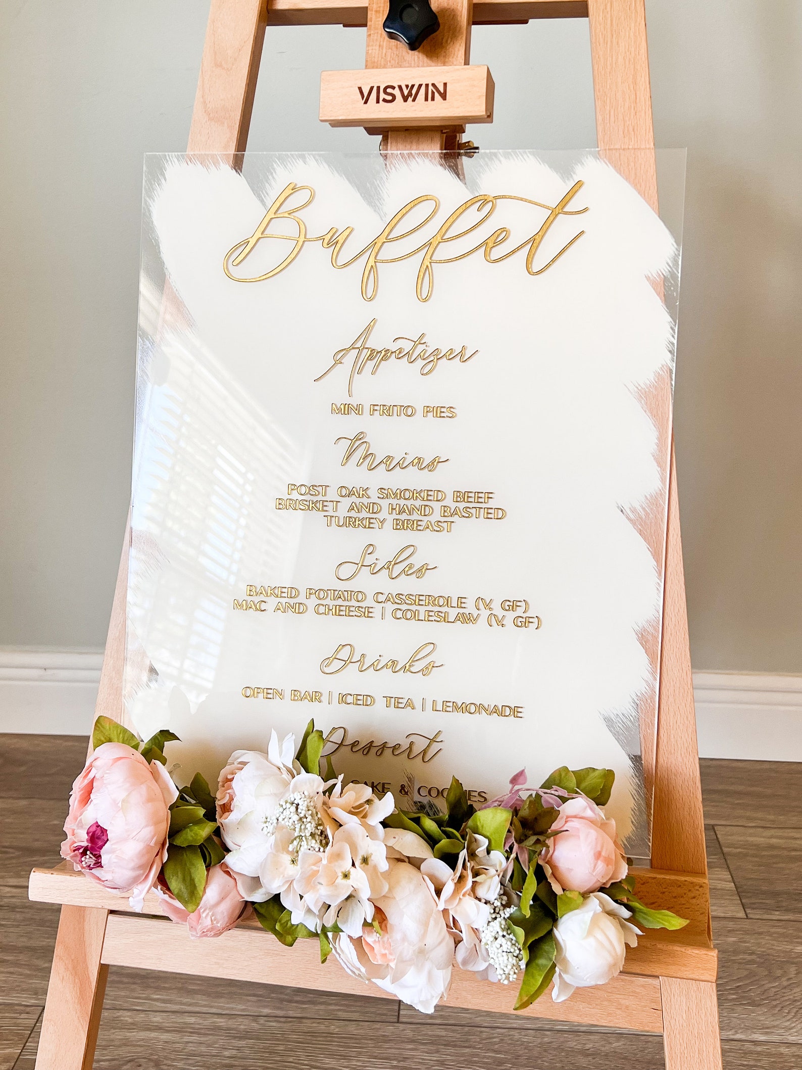 Buffet Acrylic Sign Acrylic Menu Custom Acrylic Buffet - Etsy