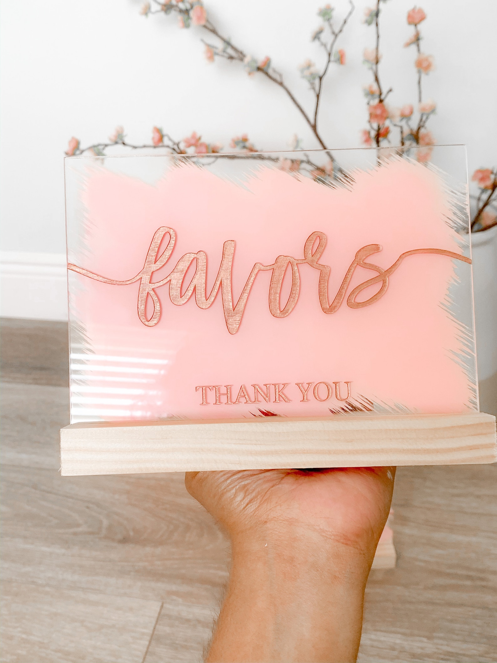 Favors Acrylic Sign | Freestanding Acrylic Sign | Painted Acrylic Sign ...