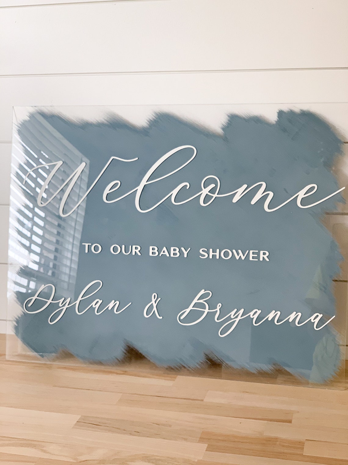 Baby Shower Welcome Sign Acrylic Welcome Sign Personalized - Etsy