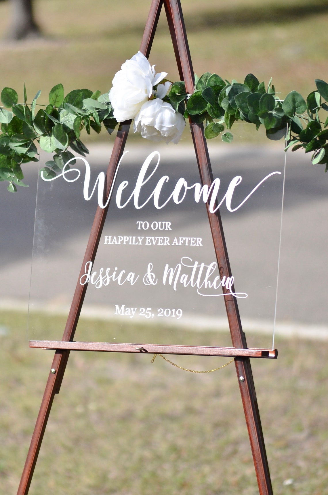 Welcome to Our Happily Ever After. Wedding Sign, Acrylic Welcome Sign ...