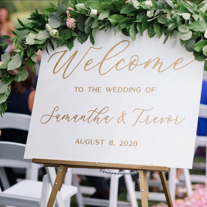Wedding Welcome Sign Welcome to Our Happily Ever After - Etsy